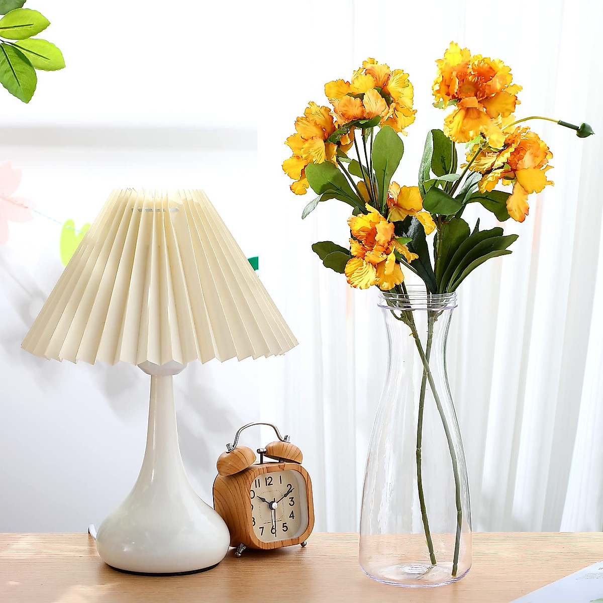 8 Pack Plastic Water Carafe 48 oz Clear Water Pitcher with Lids Clear Plastic Acrylic Beverage Jar Drink Jug Containers for Iced Tea Cold Brew Coffee Lemonade Juice Mimosa Bar Restaurant Party