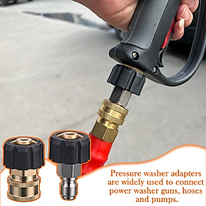 JOEJET Stainless Steel Pressure Washer Extension Wand 17 Inch, Pressure Washer Couplers