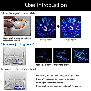 Star Projector, Galaxy Projector 360°Rotating with 10 Patterns Hd Focusing Night Light Projector with Remote Control Bluetooth Speaker Bedroom Decoration Living Room for Kids Gifts Birthday Party