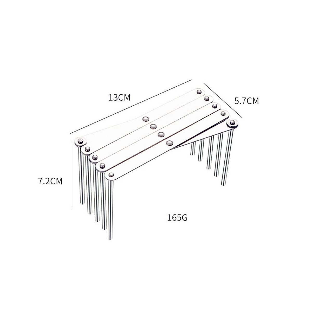 Achbeah Dish Drying Rack, Telescopic Dish Storage Rack, Dish Racks, Steamer Rack, Drying Rack Stand Storage Holder for Book Storage Wall Hanging Rack Kitchen Countertop Organizer