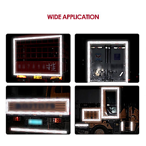 LEORAY Reflective Tapes 2" X 200 FT DOT-C2 Waterproof Silver Adhesive Reflector Tape for Trailer Cars Trucks Outdoor