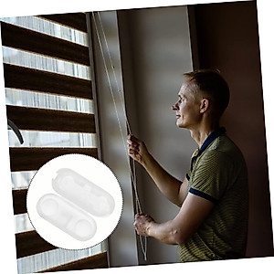 150 Pcs Transparent Bead Buckle Beaded Ball Chain Blind Ball Chain Shades Blind Connector Clip Vertical Roman Roller Beaded Chain Connectors Vertical Blind Connector Clips