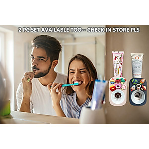 Automatic Toothpaste Dispenser Wall Mounted for Bathroom,Toothpaste Squeezer for Kids & Family Shower by Mr. Thumbs (1pc,Astronaut)