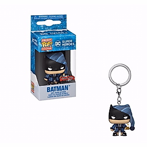 Funko POP! Keychain: DC Holiday - Batman - (WMT) - DC Comics Novelty Keyring - Collectable Mini Figure - Stocking Filler - Gift Idea - Official Merchandise - Comic Books Fans - Backpack Decor