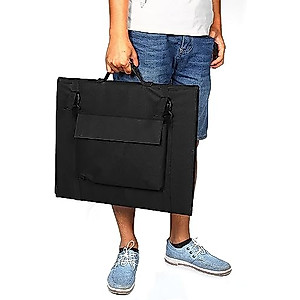 CAJUCA 150W Portable Solar Panel, 18V Foldable High Power Solar Charger, Photovoltaic Power Panel for Outdoor Camping RV Off Grid System