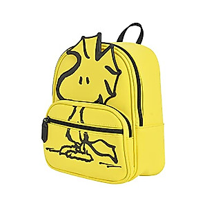 Concept One Peanuts Mini Backpack, Small Travel Bag for Men and Women, Woodstock, 9 Inch