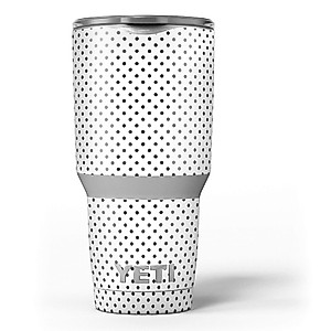 Design Skinz Black and Gray Fade Polka Dots - Skin Decal Vinyl Wrap Kit Compatible with The Yeti Rambler Cooler Tumbler Cups