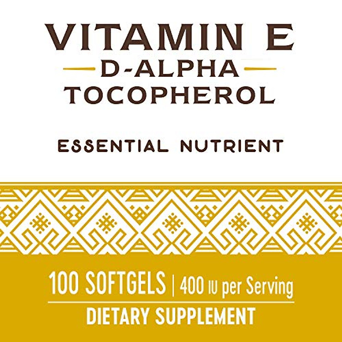 Nature's Way Vitamin E 268 mg per serving 100 Softgels