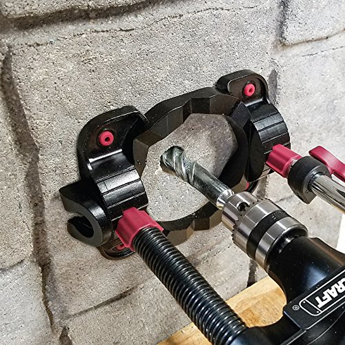 Milescraft 1318 DrillMate Portable Drill Guide - Drill Guide Attachment - Compatible with most 3/8 in. Drill Accessories - Self-Centering Base - Multi-Angle Readouts