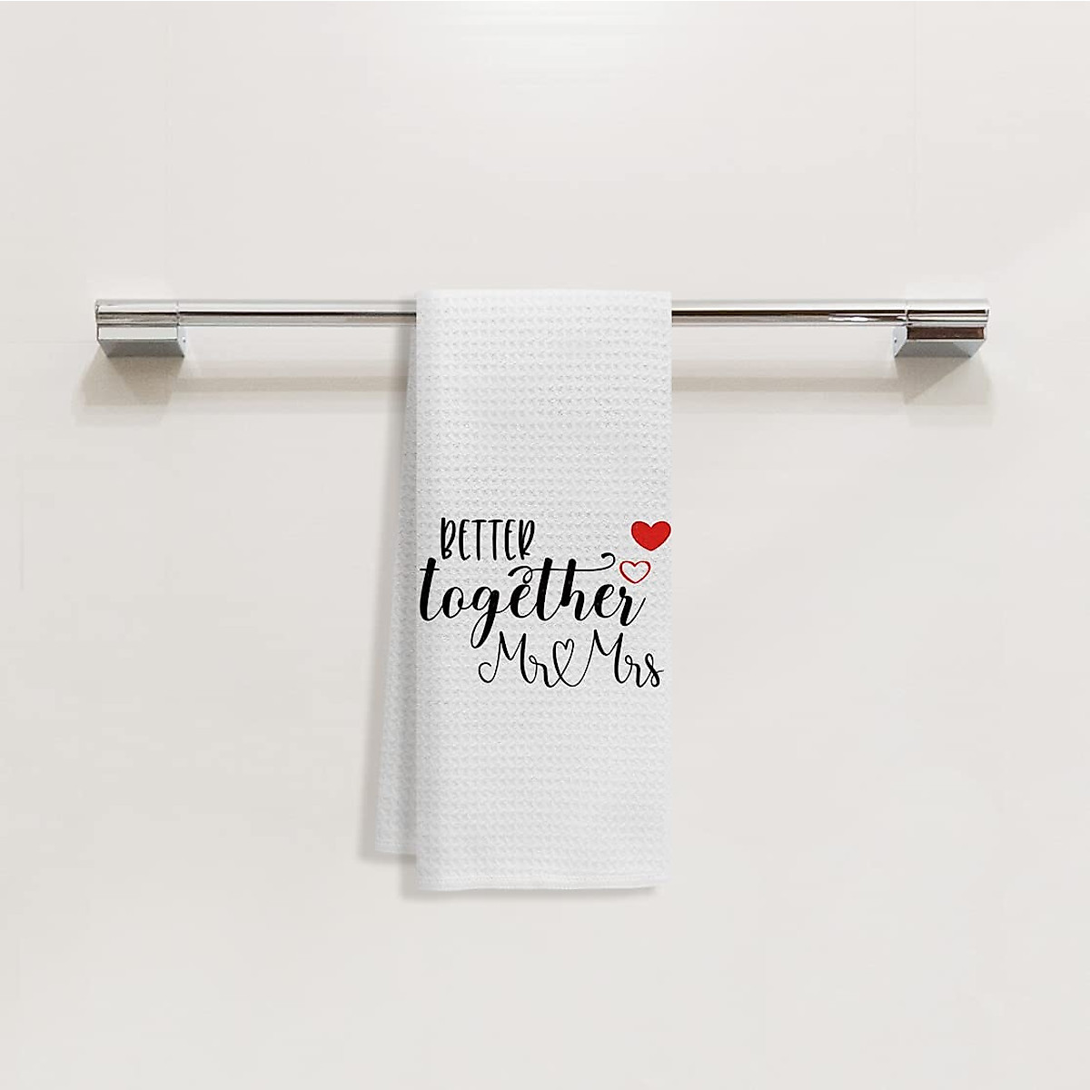Voatok Better Together Mr.&Mrs. Bath Towel,Bride and Groom Husband and Wife Gifts Decorative Towel,Wedding Birthday Anniversary Decor