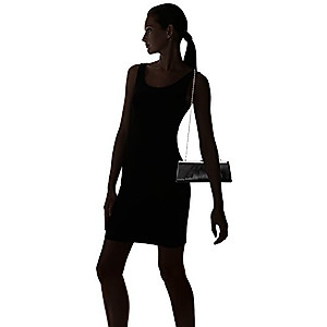 Jessica McClintock Blaire Satin Frame Evening Clutch, Black