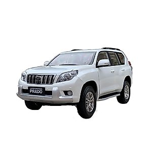 HAYCHE Alloy Resin Car Vehicle Model 1 18 Fit for Toyota Prado Simulation Alloy Car Model Die-cast Craft Decoration Collection Gift Festive Deluxe Gift (Color : White)