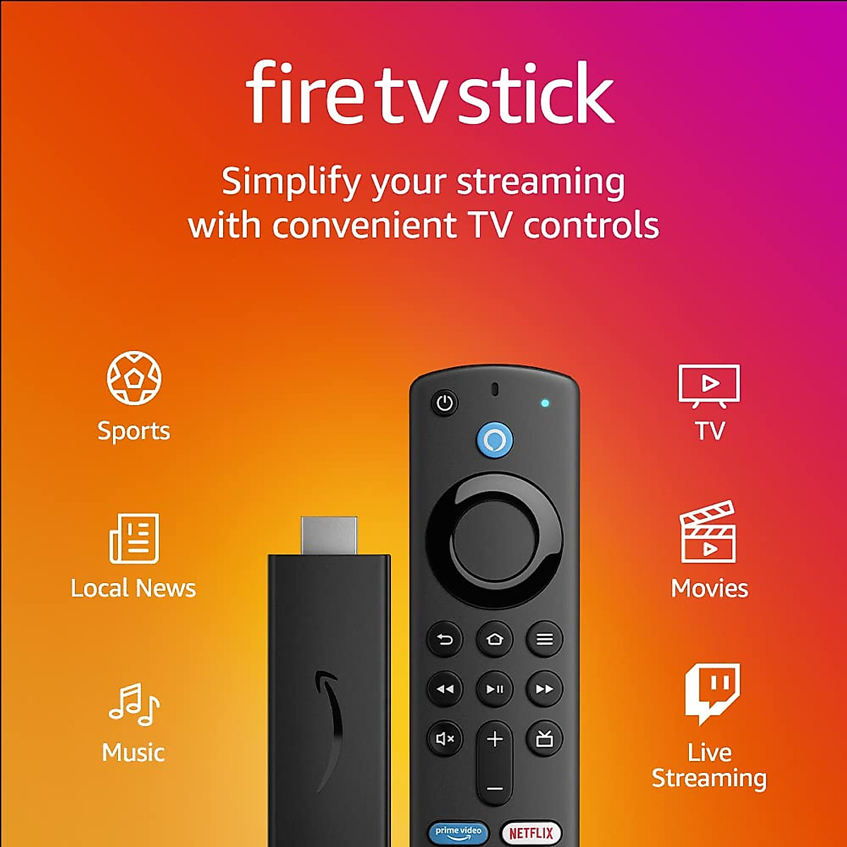 Fire TV Gaming Bundle including Fire TV Stick and Luna Controller