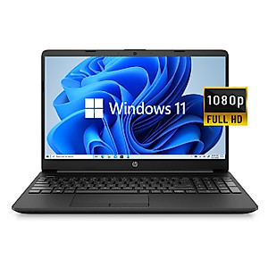 HP 2022 Newest Notebook 15 Laptop, 15.6" Full HD Screen, Intel Celeron N4020 Processor, 8GB DDR4 Memory, 256GB SSD, Online Meeting Ready, Webcam, Type-C, RJ-45, HDMI, Windows 11 Home, Black