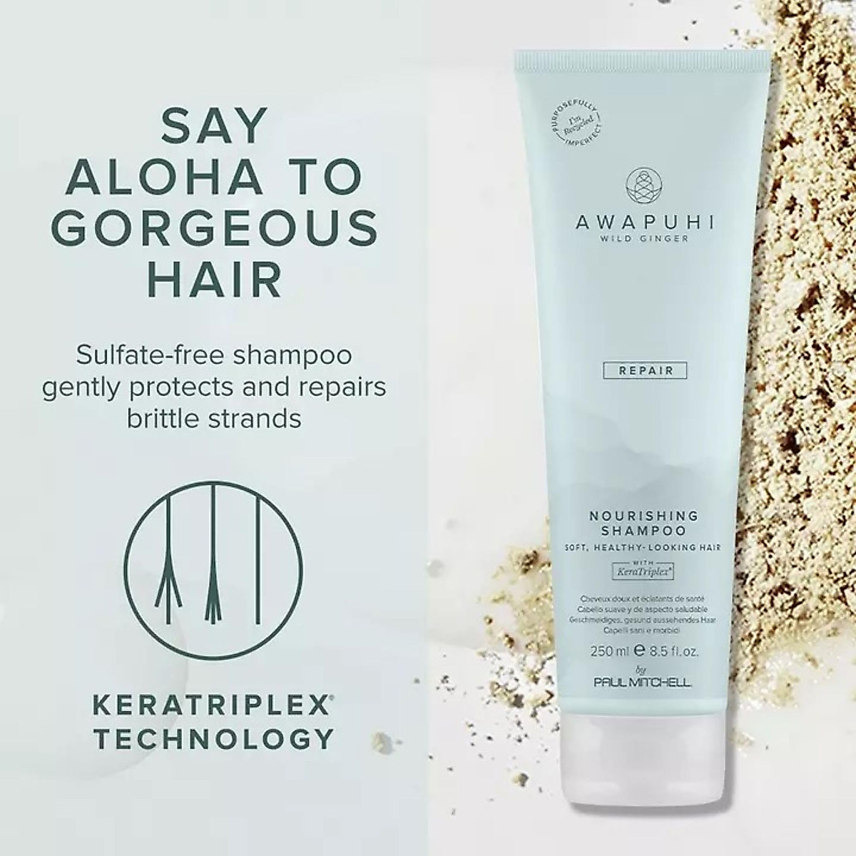 Awapuhi Wild Ginger by Paul Mitchell Nourishing Shampoo, Ultra Rich, Color-Safe Formula, For Dry, Damaged + Color-Treated Hair, 33.8 fl. oz.