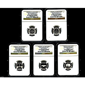 2012 Silver Cent Canada PROOF 5 Coin Design Farewell Penny Set UCAM NGC PF70