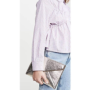 Rebecca Minkoff Women's Leo Clutch, Champagne, Gold, Metallic, One Size