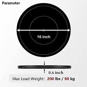 VOLCANOES CLUB Lazy Susan Turntable Organizer - 12 Inch & 16 Inch Heavy Duty Rotating Swivel Stand