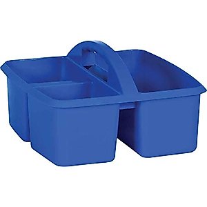 TEACH CREATE RESOURCE Created Resources Blue Plastic Storage Caddy 9" L x 9-1/4" W x 5-1/4" H