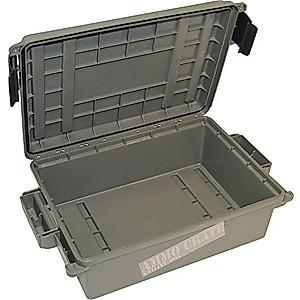 MTM ACR5-72 ACR5 Ammo Crate Utility Box, Brown, Medium&MTM ACR4-18 Ammo Crate Utility Box,Green,Medium