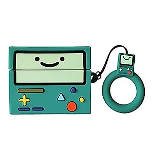 Compatible for Airpod Pro Case Cover 2019 Generation Green Game, Silicone Kawaii Funny Cute Cartoon 3D Design Stylish Boys Girls Kids Teens Women Case for Airpods Pro with Carabiner [Teal Switch]