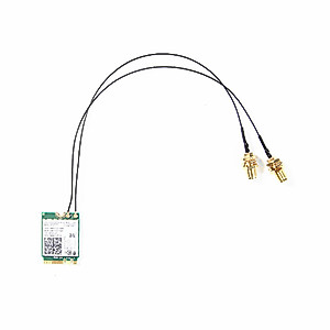 Pocaton U.FL IPEX MHF4 to RP-SMA 0.81mm RF Pigtail Cable Antenna for NGFF/M.2 7260NGW 8260NGW 8265NGW Router Pack of 2