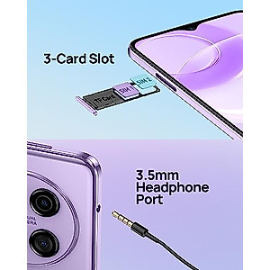 Ulefone 3G Unlocked Smartphones, Note 15 Android 12, Dual Sim Unlocked Cell Phones, Dual Rear Camera, Triple Card Slots, 6.22" Waterdrop Full-Screen Phones, 4000mAh, Face Unlock, US Version - Black