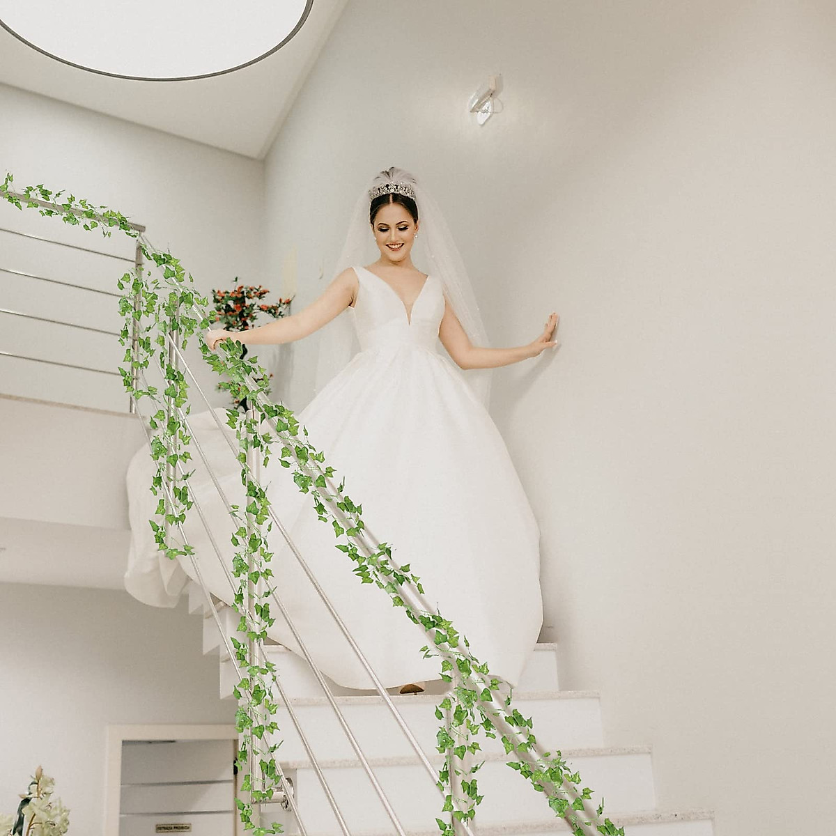 joyhalo 24 Pack 176Ft Fake Vines for Room Decor, Ivy Leaves Garland Greenery for Bedroom Decor, Aesthetic Hanging Vines for Wall Decor