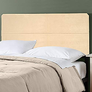 Greaton Upholstered Fabric Headboard, Twin, Beige