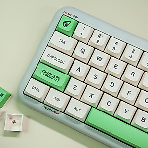 ZMX Custom Keycaps Set,PBT Dye Sublimation XDA Profile 137 Keys Full Size Keycap for Cherry Gateron MX Switch Mechanical Gaming Keyboard Accessory DIY Cute Keycap for Gift