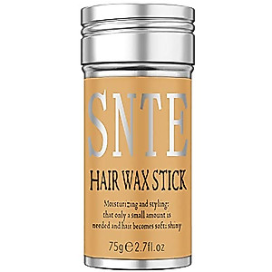 Samnyte Hair Wax Stick, Wax Stick for Hair Wigs Edge Control Slick Stick Hair Pomade Stick Non-greasy Styling Wax for Fly Away & Edge Frizz Hair 2.7 Oz