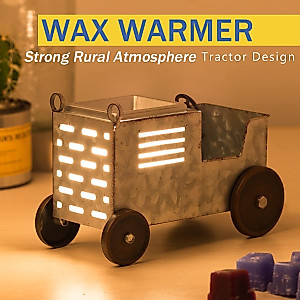 NAFANG Wax Warmer Farm Tractor Design, Candle Wax Burner Fragrance Warmer,Metal Wax Melt Warmer,Farmhouse Wax Warmer Apply in Home Office Aromatherapy