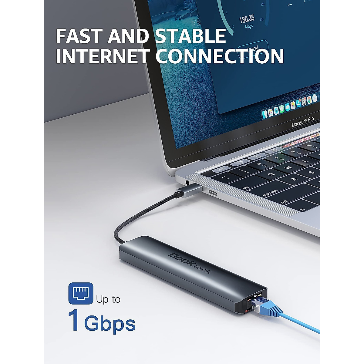 Bundle-2 Items: USB B 2.0 to USB C Printer Cable 6.6 FT, 7-in-1 USB-C Hub Multiport Adapter USB3.0 5Gbps Date Ports