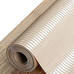 SinhRinh Drawer and Shelf Liner, 12IN x 10FT Non Slip Non Adhesive Cabinet Liner for Kitchen and Desk - Beige Ribbed