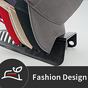 ishenkea Baseball Cap Organizer，Cap Organizer For Baseball Caps,Cap Organizer That Can Store 10 Baseball Caps ，No Install Required Ball Cap Organizer