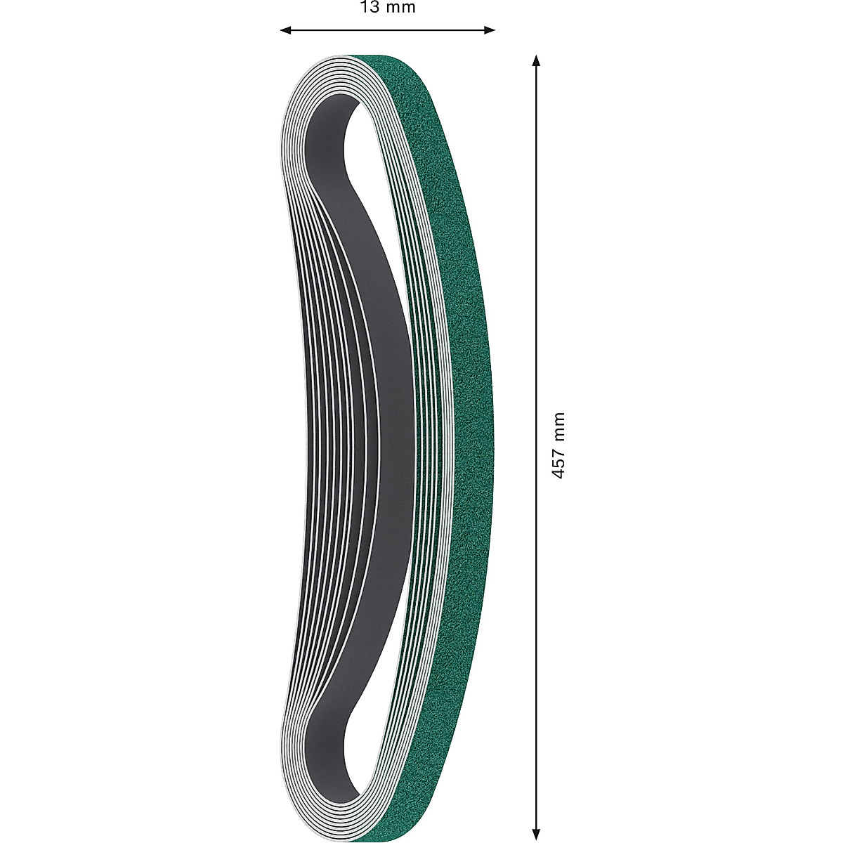 Bosch 2608608y46 Surface Y485 13 x 457 mm, Green, 2608608Y46