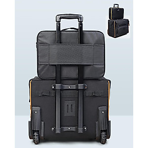 Luxtude Extra Large Battery Case for Dewalt/Milwaukee/Ryobi 12V/18V/20V Battery & Charger, Tool Battery Case for DEWALT Holds 20V 2.0/3.0/4.0/5.0/6.0/9.0-Ah Batteries, Adapter,Bag Only