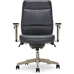 La-Z-Boy Baylor Modern Executive Office Chair, Adjustable Ergonomic Lumbar Support, Black