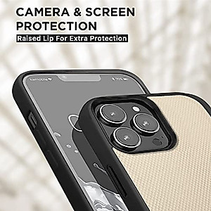 CG MOBILE TUMI Phone Case for iPhone 14 Pro Max in Green MagSafe Compatible Case, HC Leather Protective & Durable Cover with Easy Snap-on, Shock Absorption & Signature Logo