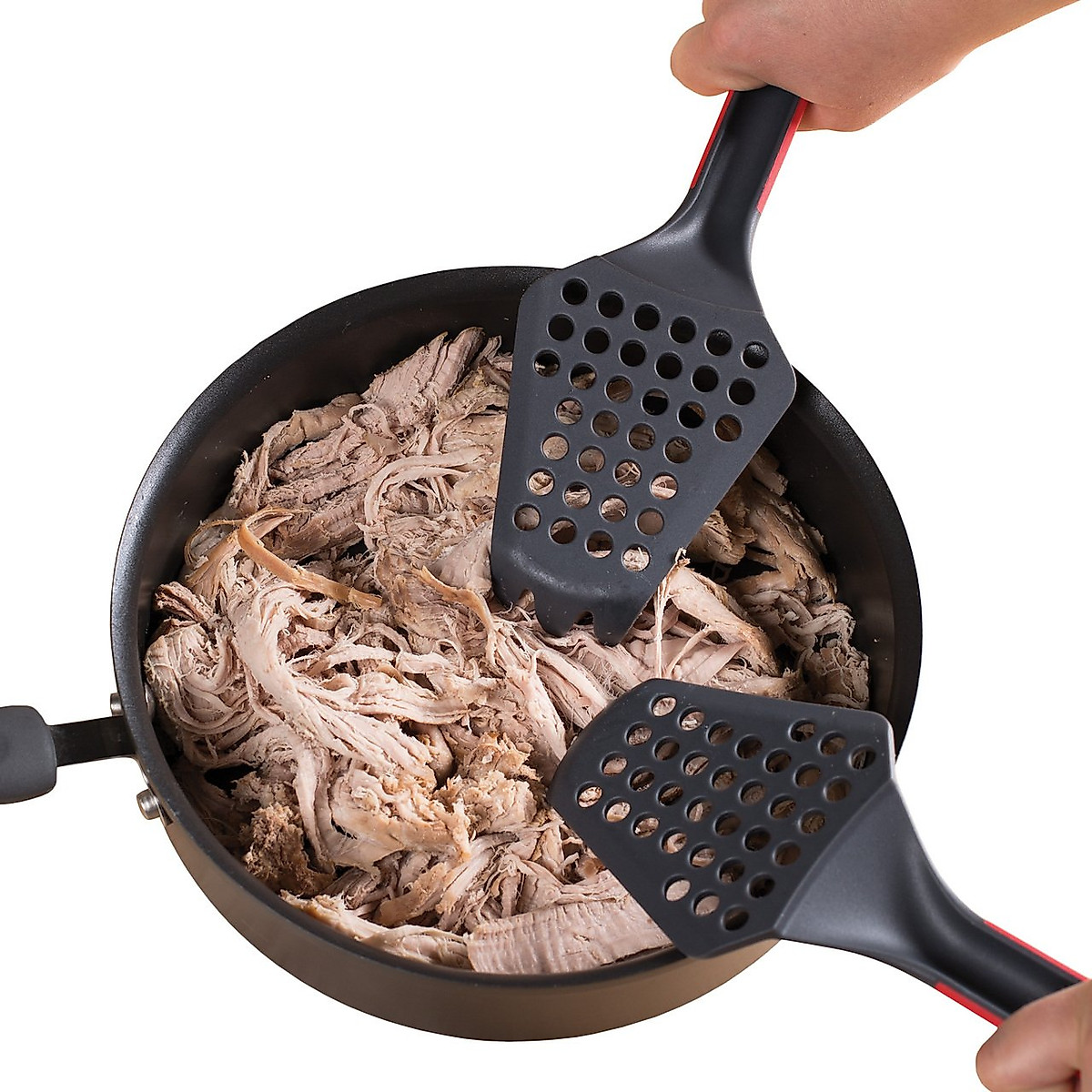 Casabella Skillet Slingers (Set of 2), Red/Grey