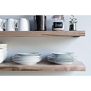 Urban Legacy Modern Hardwood Deep Shelves | Set of 2 | New Wood | Wormy Maple | Furniture Grade Clear Coat | Sturdy High Weight Capacity, (24" x 11" x 2")