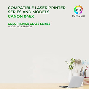 TCT 046X Yellow Toner Cartridge - Premium Compatible Replacement for Canon 046 Yellow High Yield Works with Canon Color ImageClass MF731CDW MF733CDW MF735CDW LBP654CDW Printers (5,000 Pages)