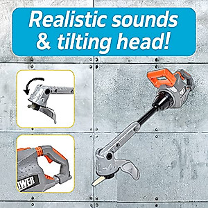 Sunny Days Entertainment Maxx Action Power Tools Weed Trimmer, Construction Toy Tool with Lights and Sounds, Pretend Play Toy for Kids, Educational Gift Toddler Tool and Gardening Set