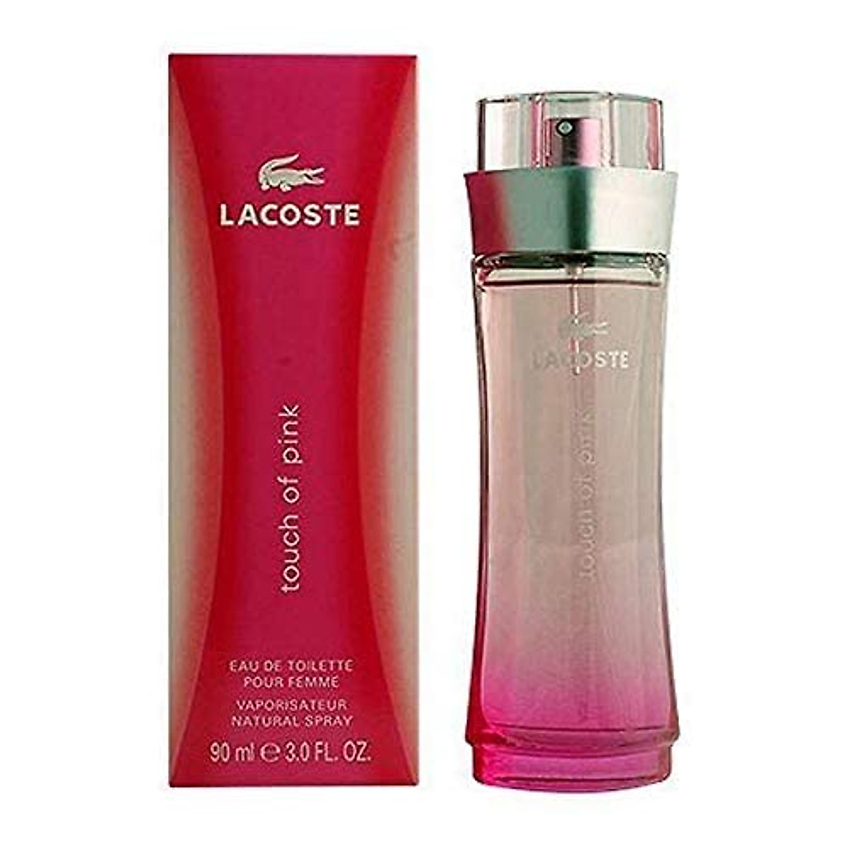 Lacoste Touch of Pink Eau de Toilette for Women, 3.0 Fl Oz