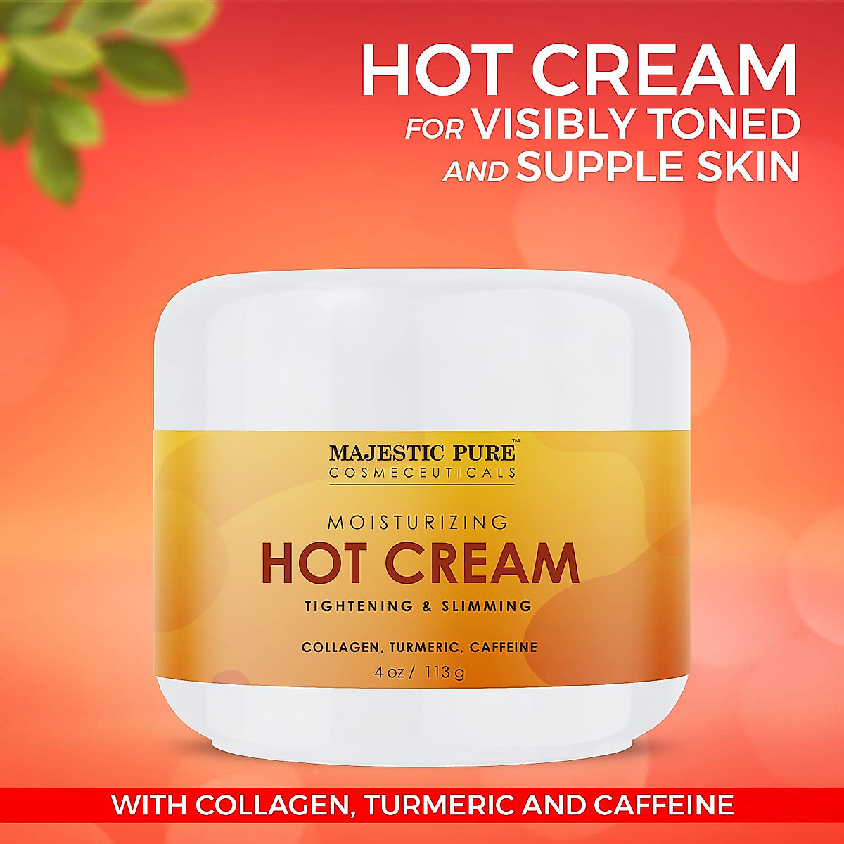 Majestic Pure, Moisturizing Cream (4 Oz, Hot Cream)