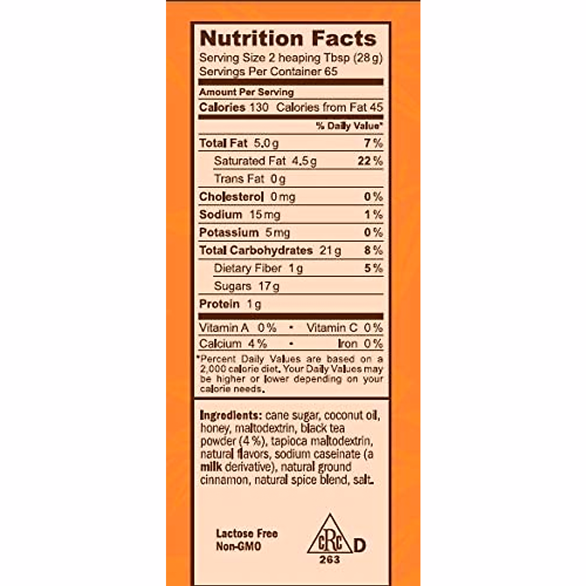 David Rio Tiger Spice Chai, Two 4 Lb. Bags