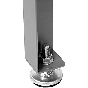 Global Industrial Shop Desk 34-1/2"W x 30" D x 38 to 42-1/2"H with Pigeonhole Compartments, Gray