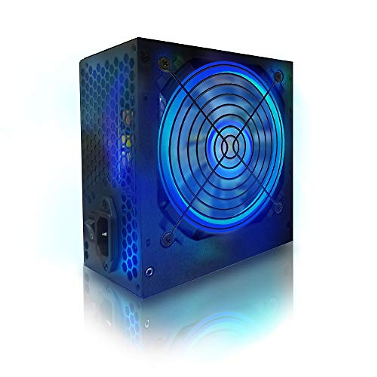 Smartbuy 1000W LED Fan Silent PC ATX Power Supply PSU SATA 12V PCI-E w/Auto Fan Speed Control w/Multi-Function Protection (Blue LED)