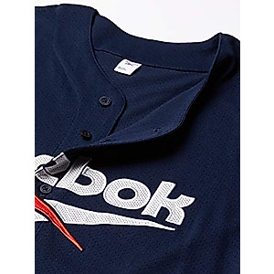 Reebok Classic Baseball Jersey Shirt, Collegiate Navy, L
