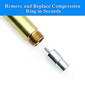 Compression Sleeve Puller - Remove Nut & Ferrule of Pipe 03943 - Sleeve Remover for 1/2-Inch Compression Fittings Only - Plumbing Tools Compression Ring Removal Tool - Corroded & Frozen Supply Stops